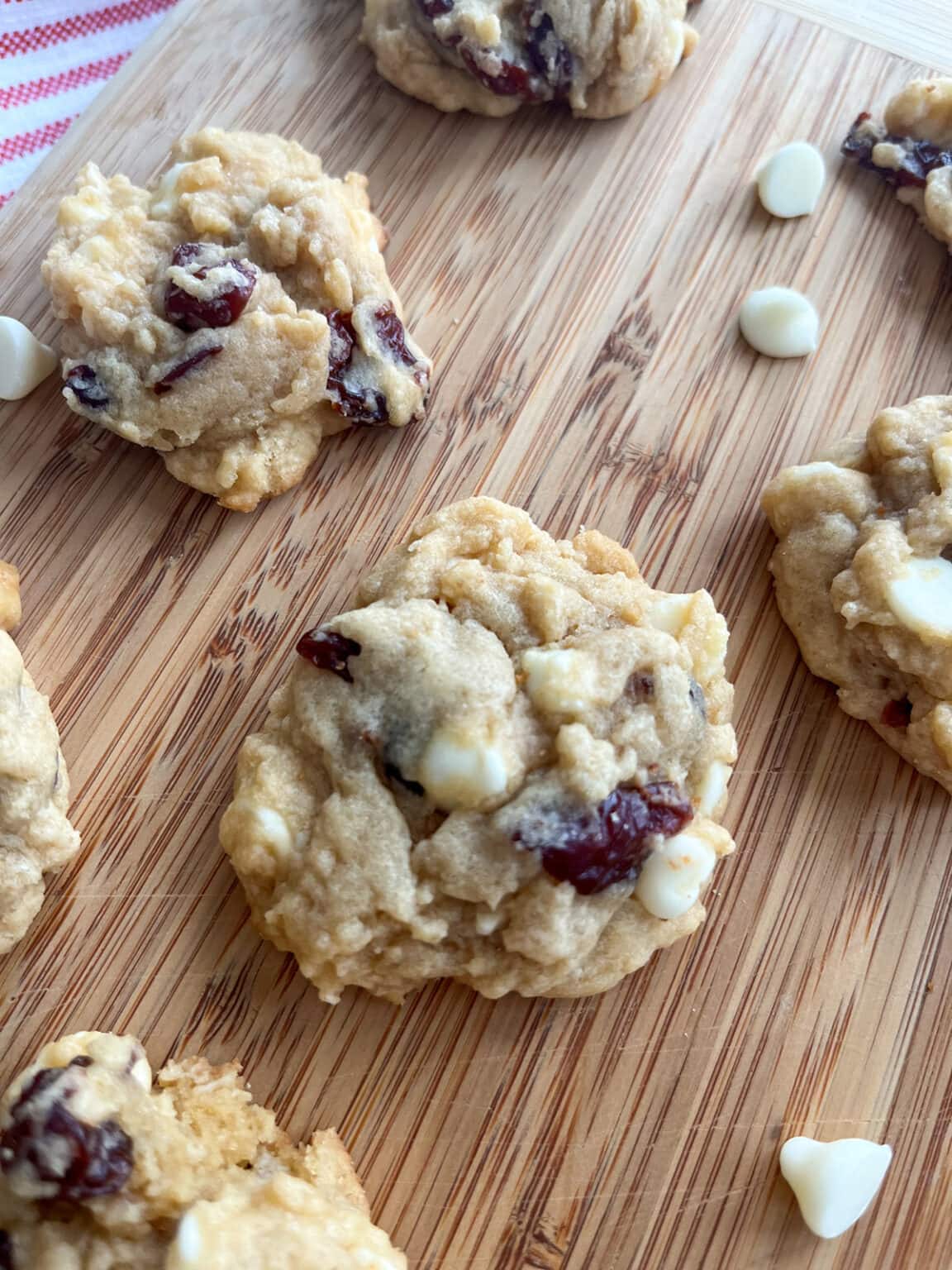White Chocolate Cherry Cookies - Up North Nosh