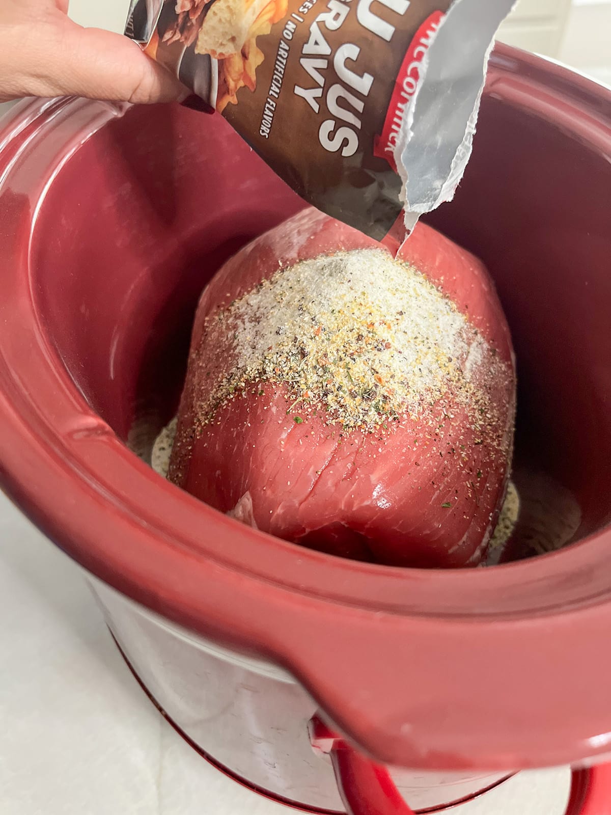 Slow Cooker French Dip Sandwiches with Au Jus - Up North Nosh