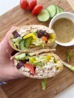 Greek Turkey Wrap with Hummus - Up North Nosh