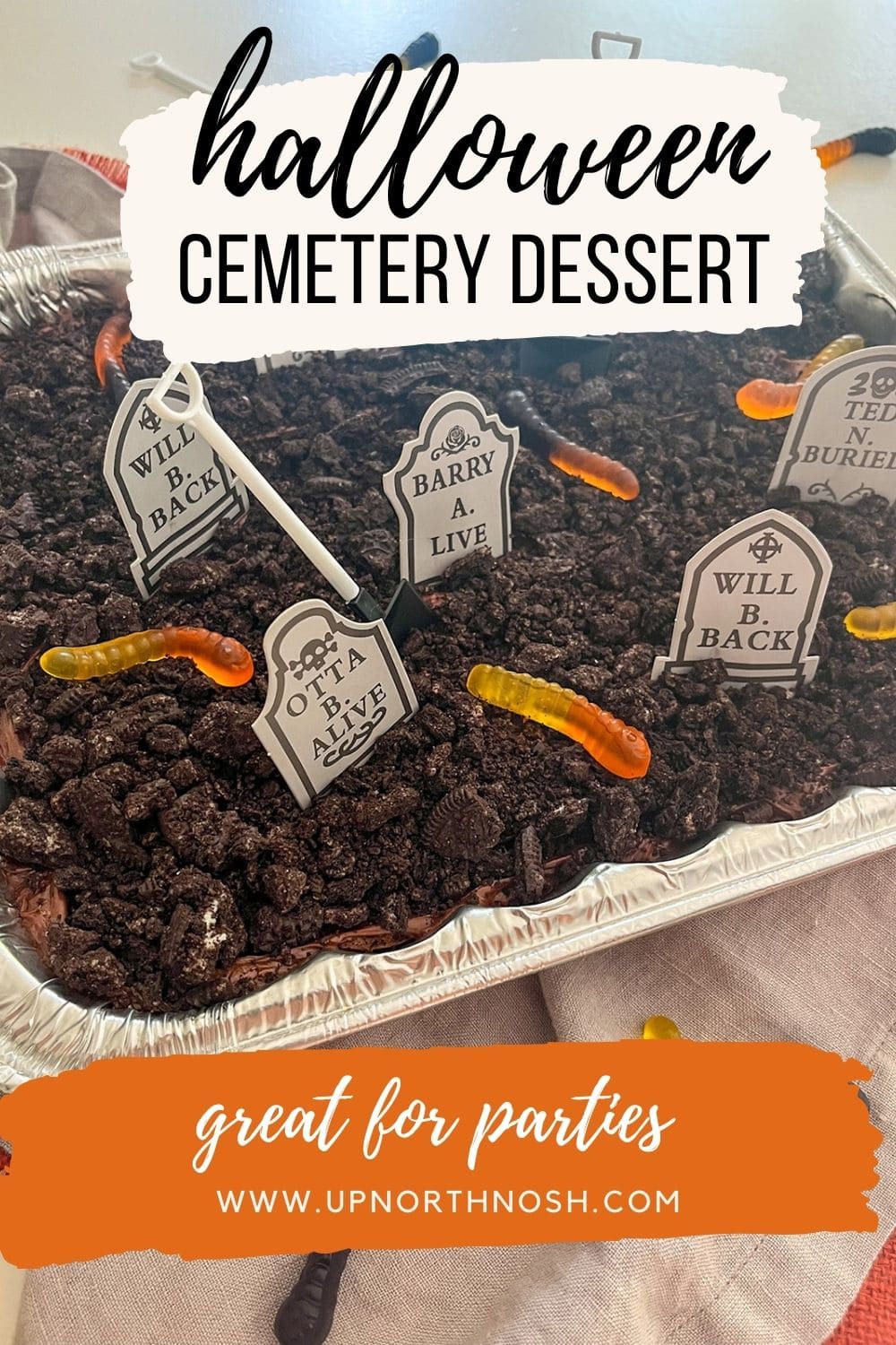 (Halloween) Graveyard Brownies - Up North Nosh