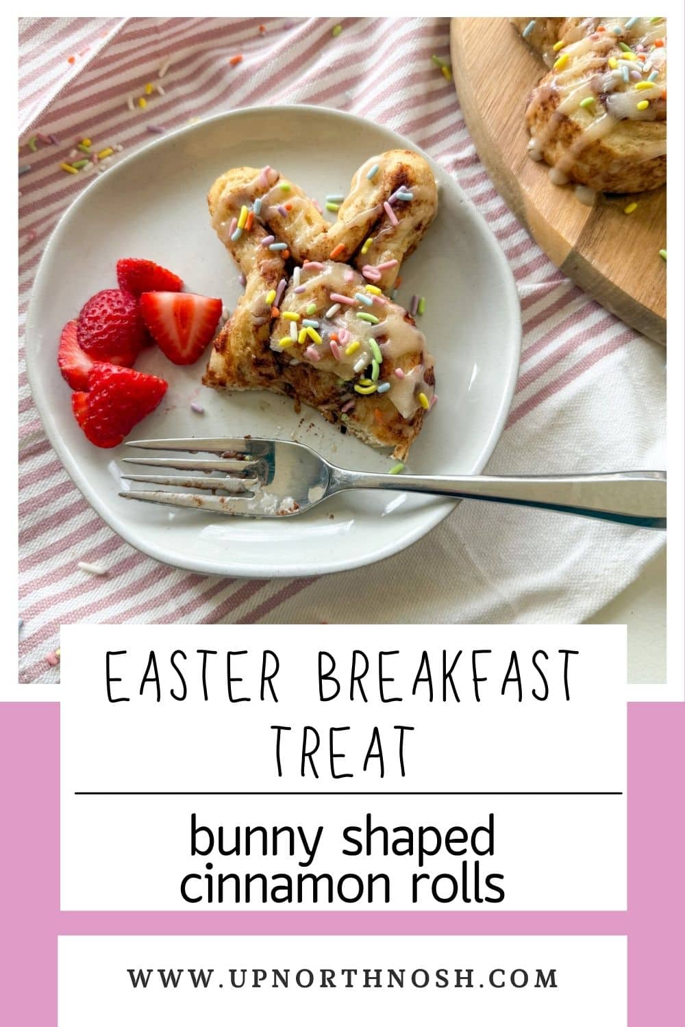 Easter Bunny Cinnamon Rolls - Up North Nosh